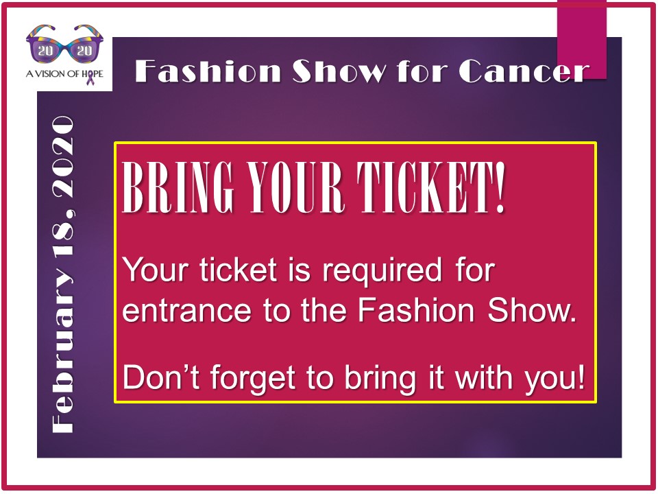 2020 FS bring your ticket | The Women of Quail Creek